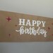 Happy Birthday Kraft Paper Sign Customized Sign - Etsy