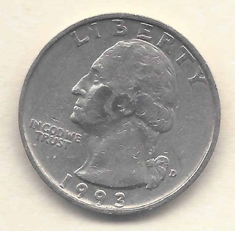 Special Price -very Rare 1993 Quarter D With Wide Rim, or Ridge? No ...
