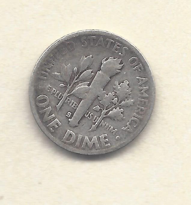 1948 S Mint - Dime - Rare - Error Letters Missing - Etsy