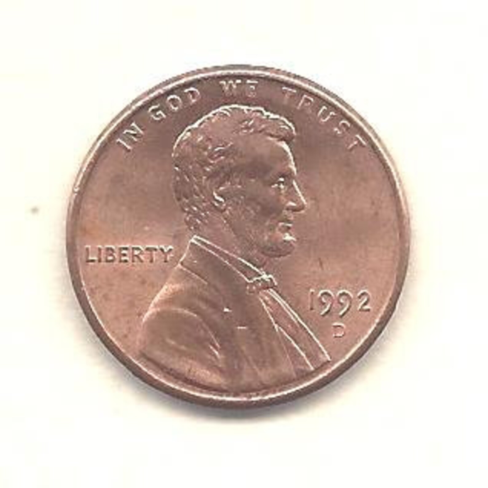 1992 D Penny - Small Date - Looks Like AM Touching - Included 1990-1999 ...