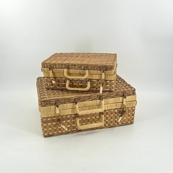 Wicker Suitcase - Etsy