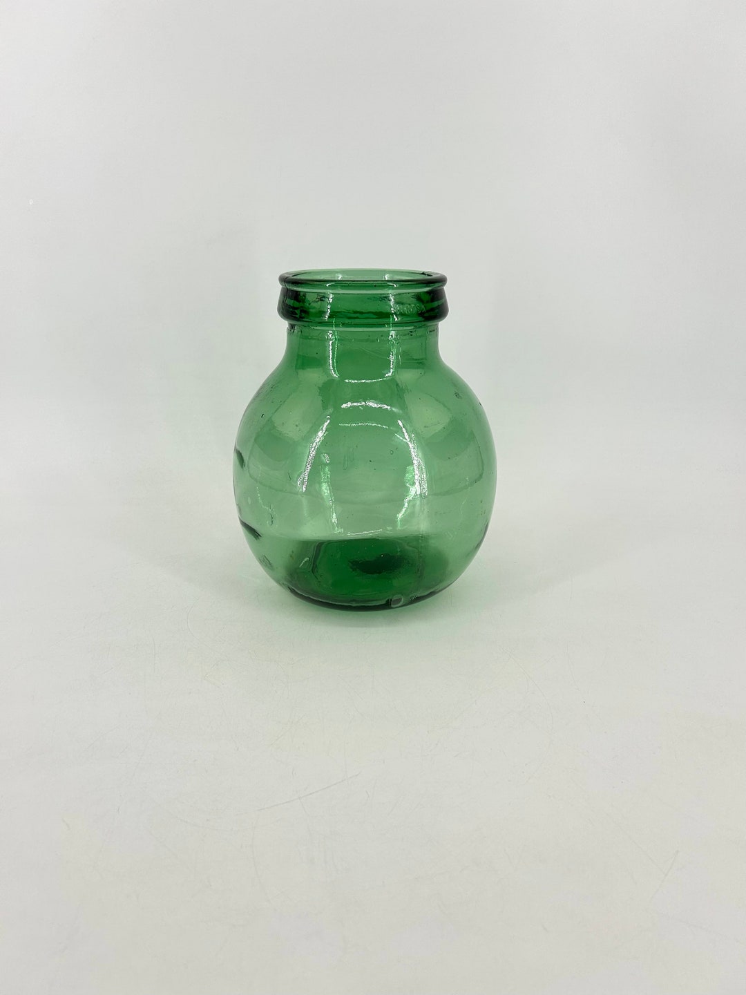Viresa Green Glass Demijohn Bottle 1950s - Etsy UK