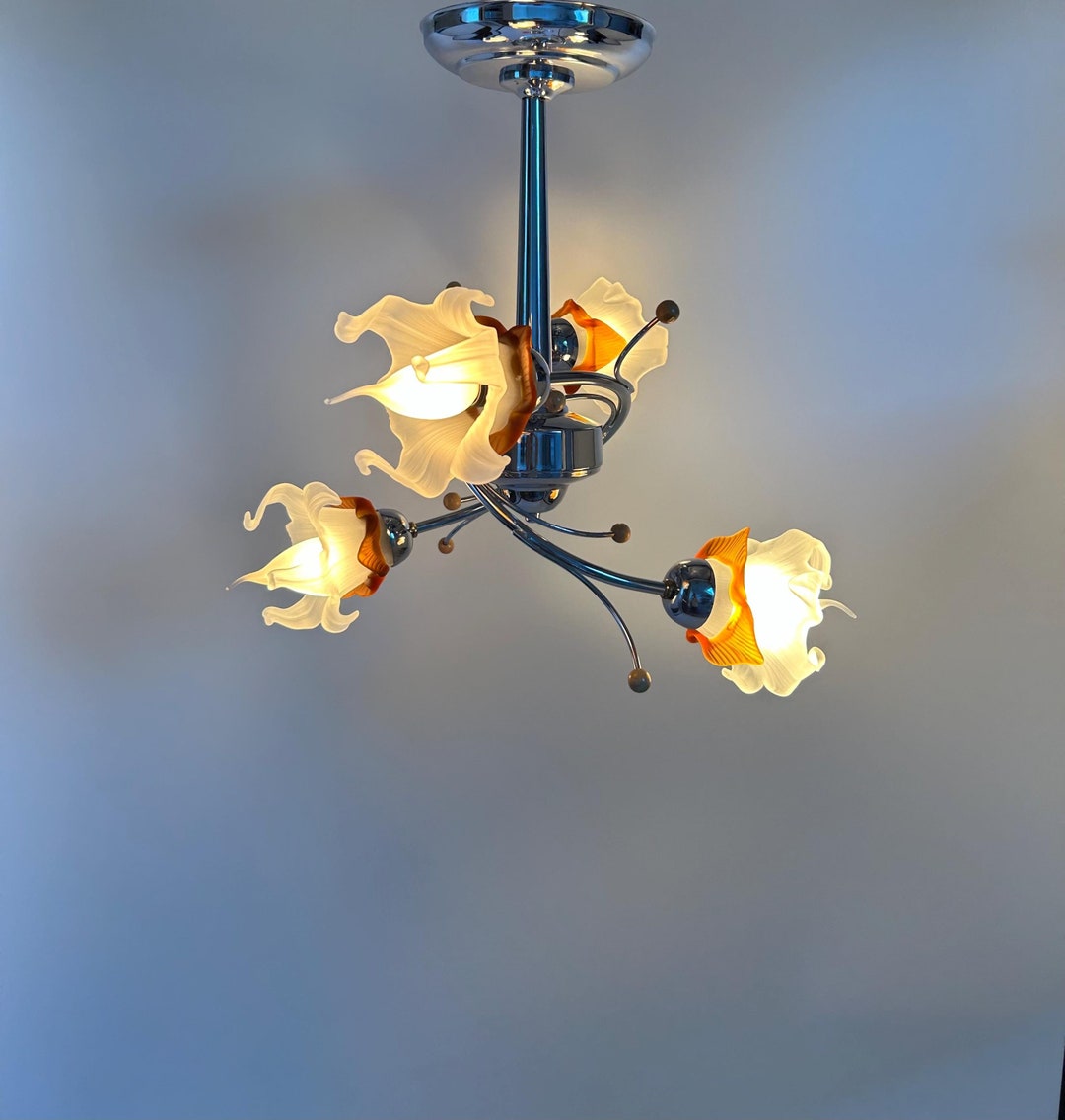 Ceiling Lamp - 4 Lights - 80s - Etsy
