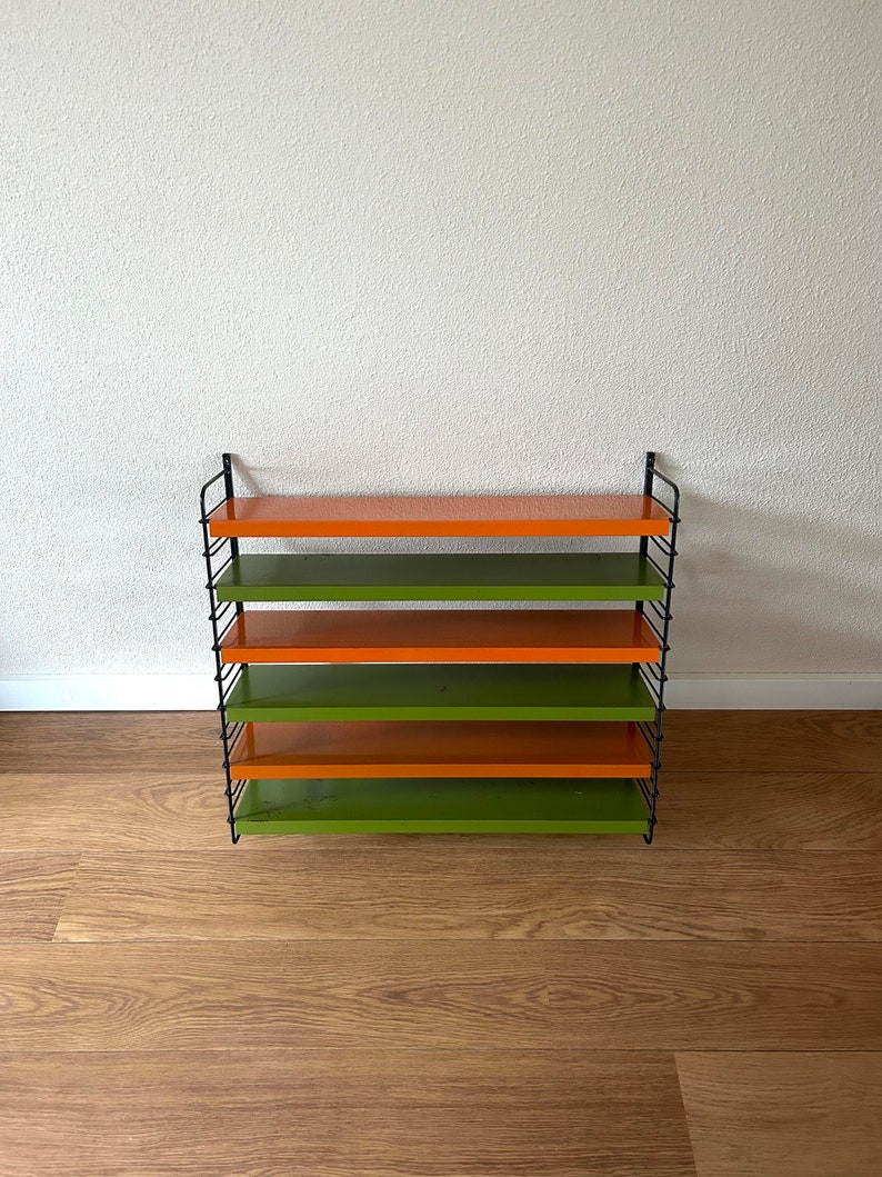 Vintage Metal Wall Rack in Retro Colors by Tomado Holland - Etsy