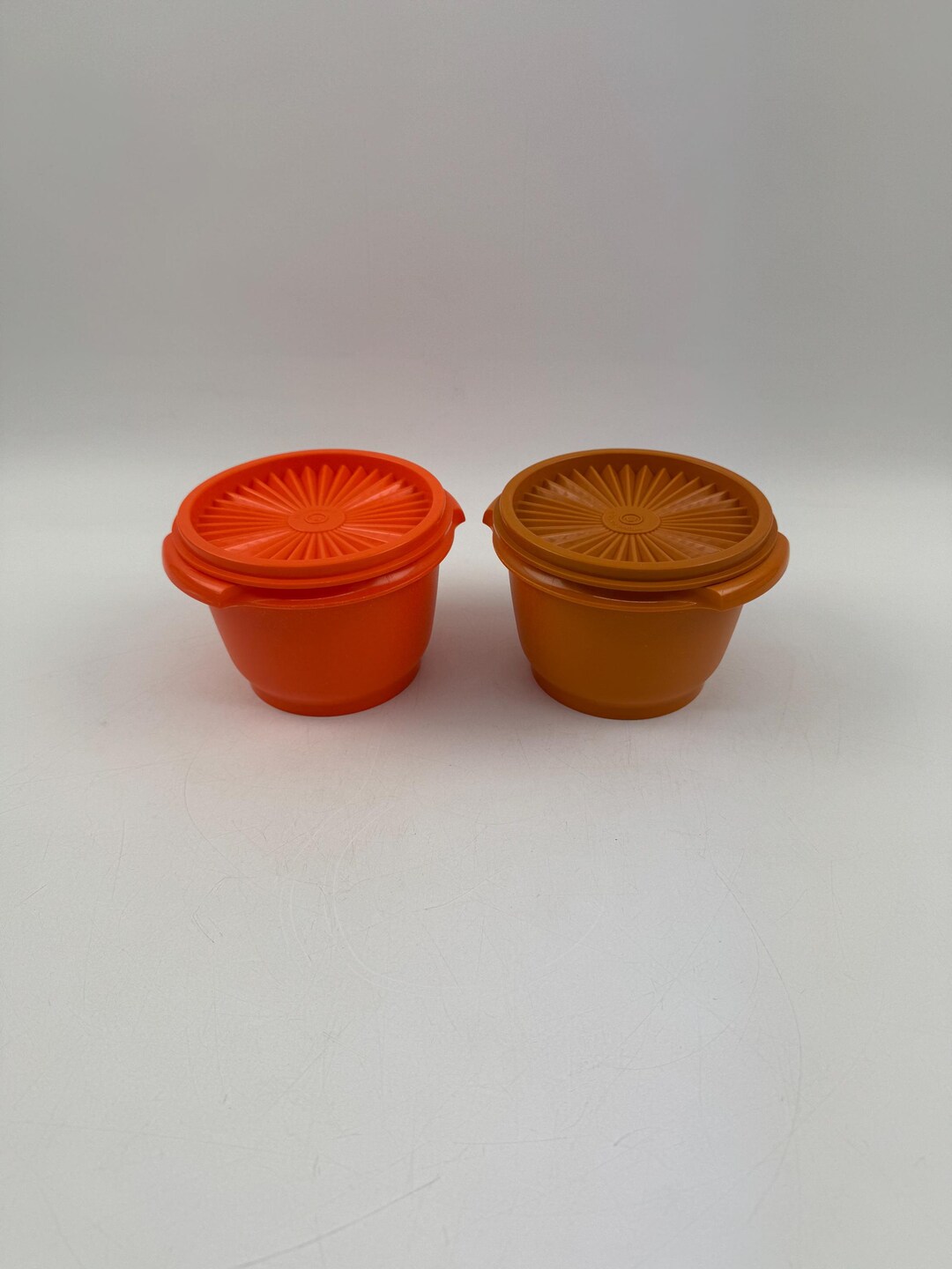 Tupperware Containers Set of 2 Sunburst Starburst Servalier 1970s - Etsy