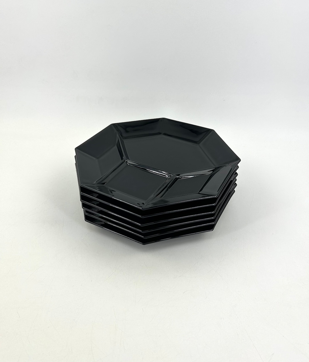 Arcoroc Octime Black Fondue Plates Set of 2 1980s - Etsy