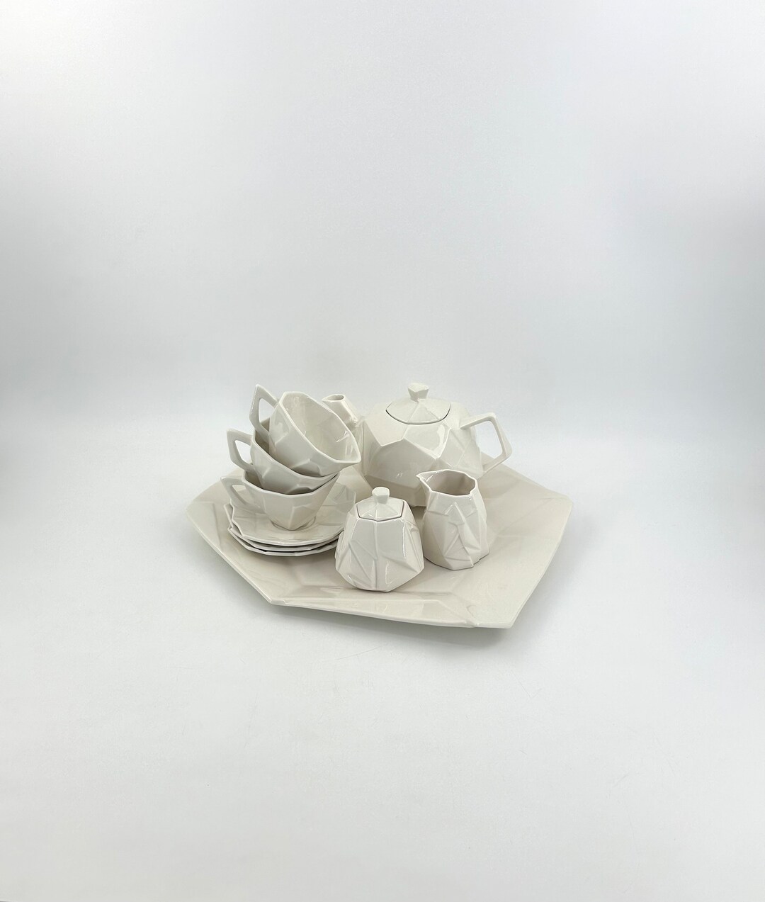 Shatter Tea Set Bill Harvey 1990s - Etsy
