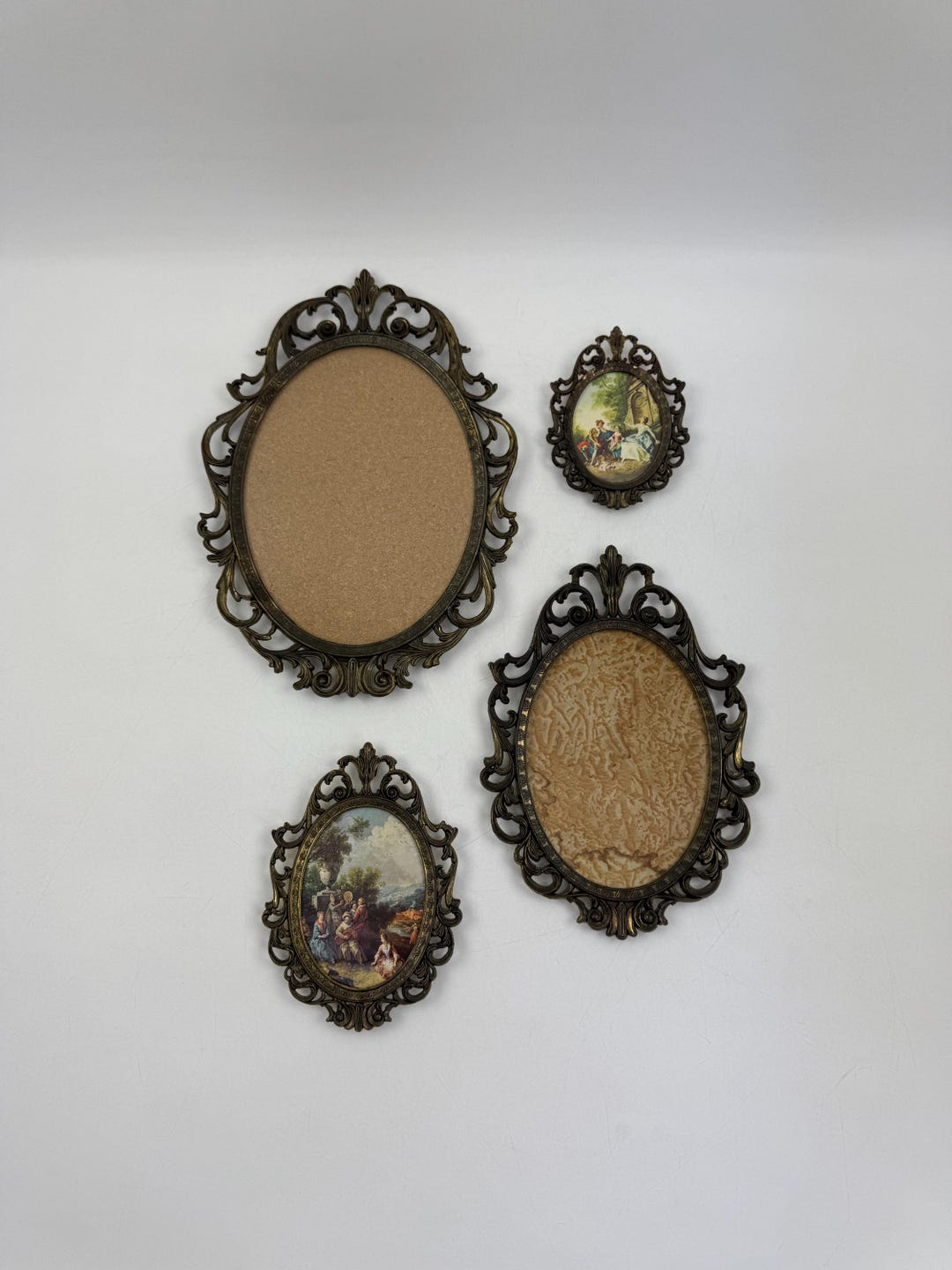 Fotolijstjes - Barok/ Victoriaanse stijl - Messing - Set van 4- jaren ...