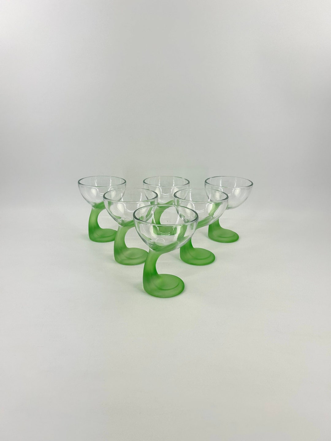 Bormioli Rocco - Dessert Glasses / Ice Cream Sundaes - 1970s - Etsy