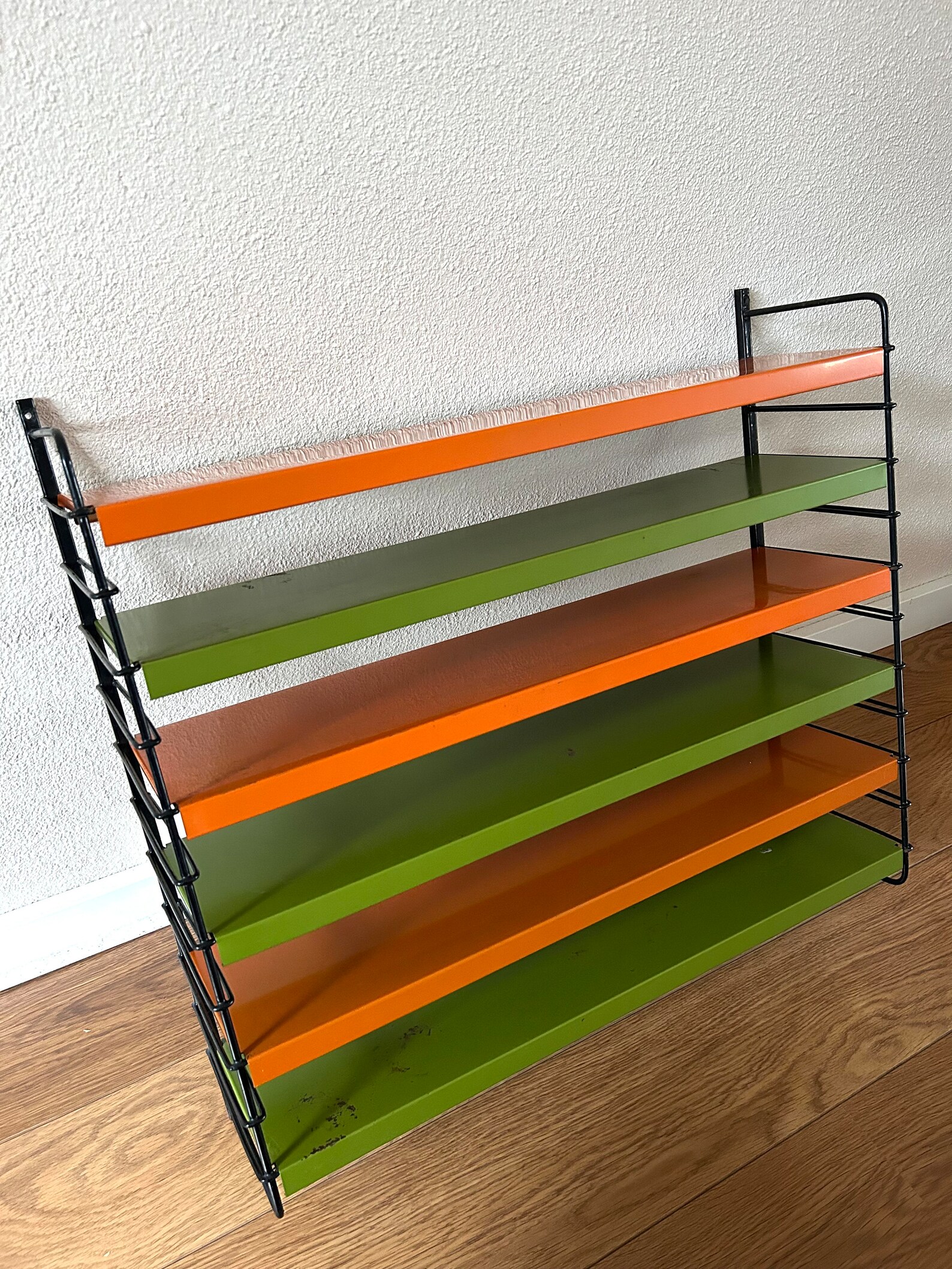 Vintage Metal Wall Rack in Retro Colors by Tomado Holland - Etsy