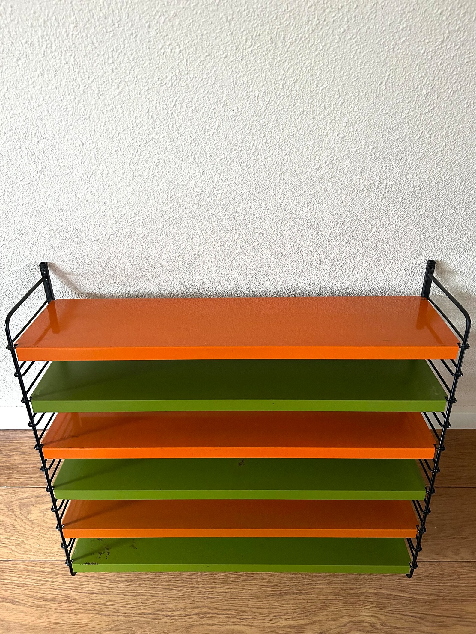 Vintage Metal Wall Rack in Retro Colors by Tomado Holland - Etsy