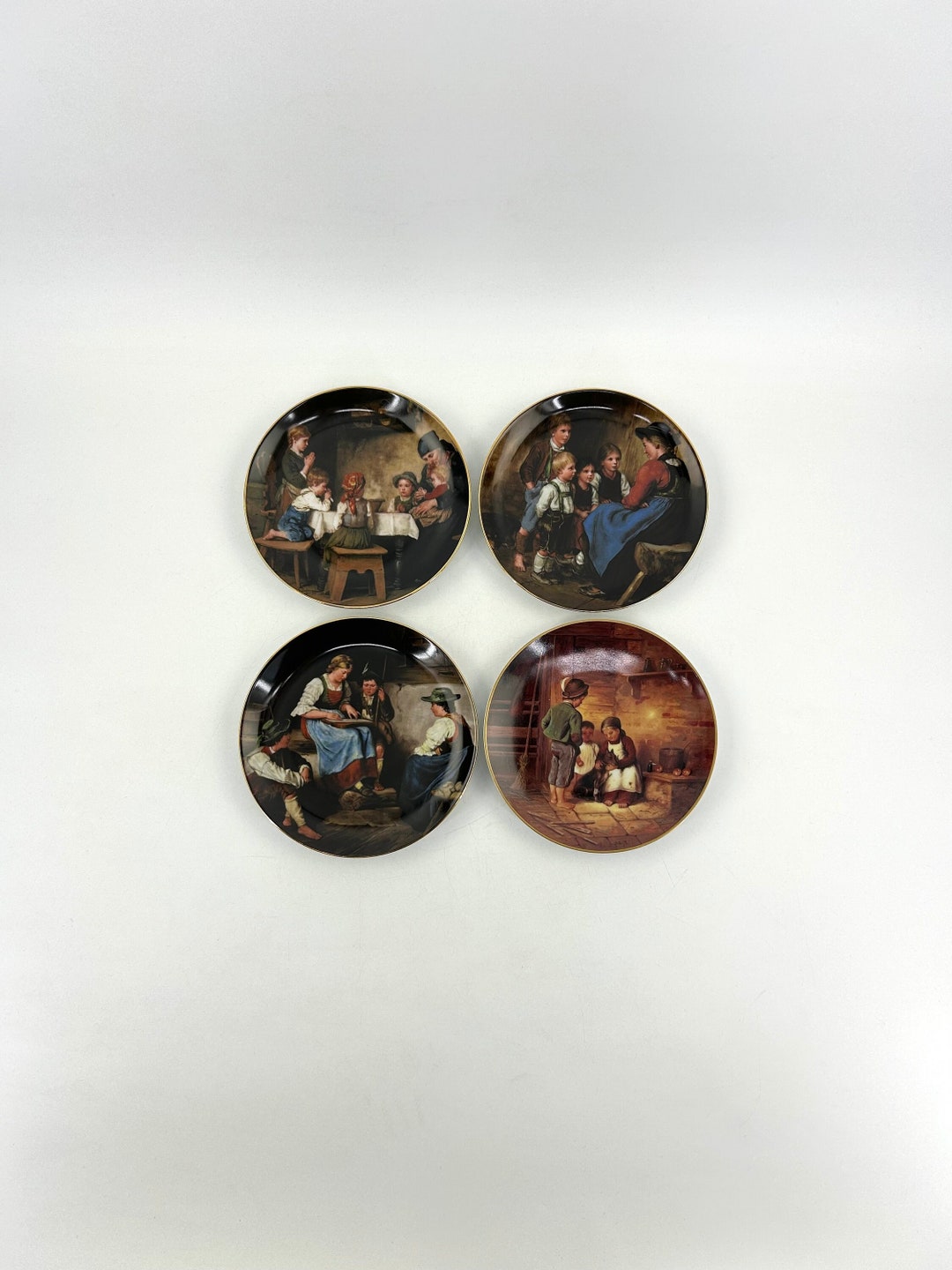 Vintage Franz Von Defregger Porcelain Wall Plates Set – Lilien Austria ...