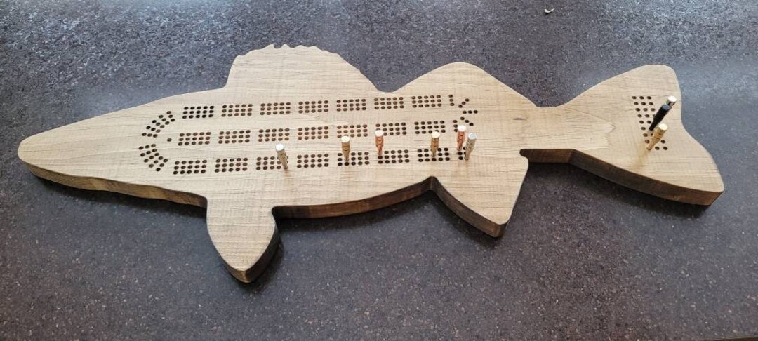 Fish Cribbage Board - Etsy