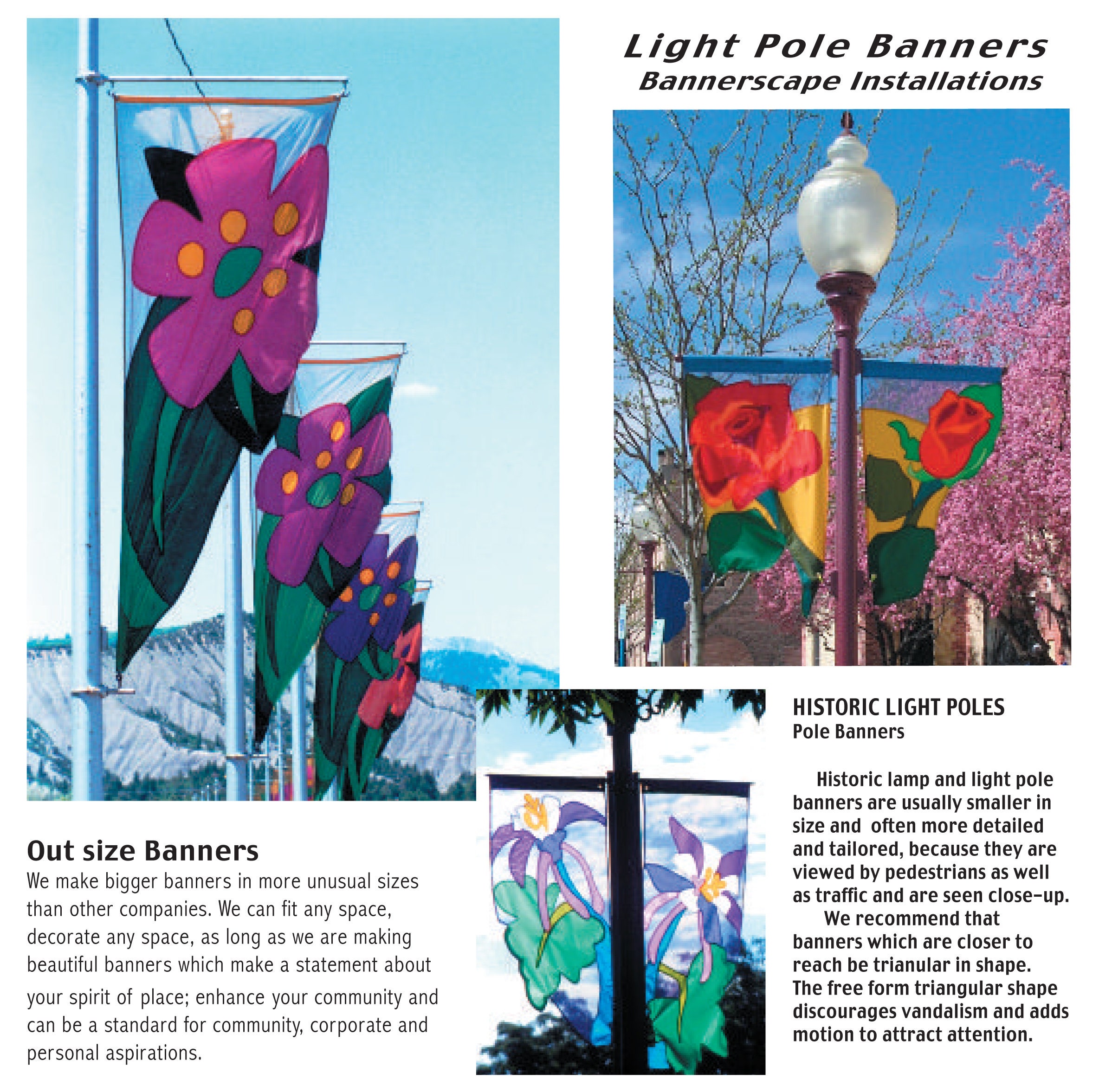 Fabric Art Banners, Light Pole Banners, Vintage Banners, Sewn Banners ...