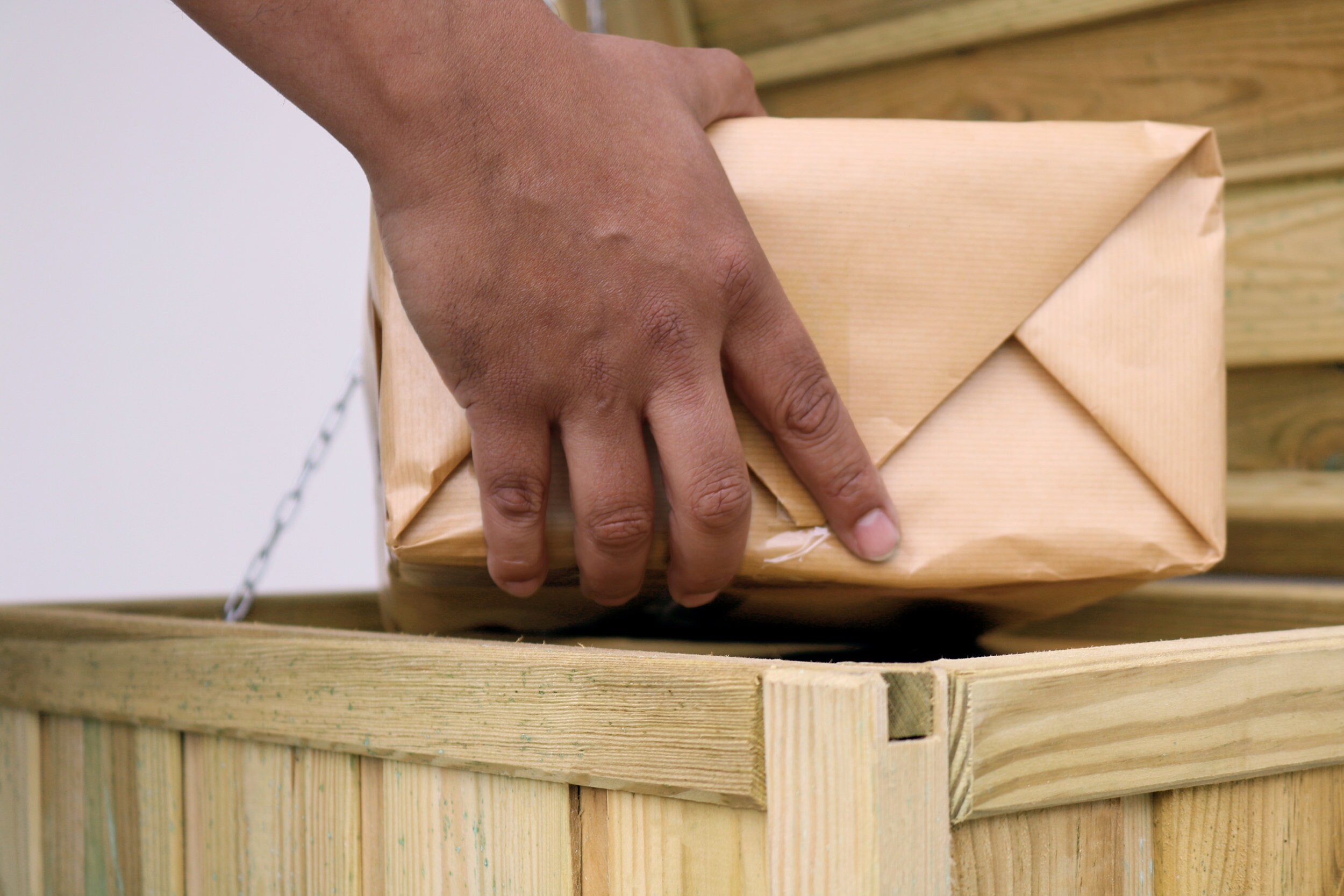 Simply Wood Keep Safe Parcel Store - Etsy UK