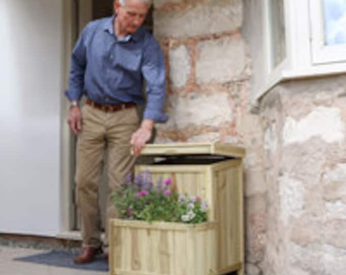 Simply Wood Keep Safe Parcel Store With Planter - Etsy UK