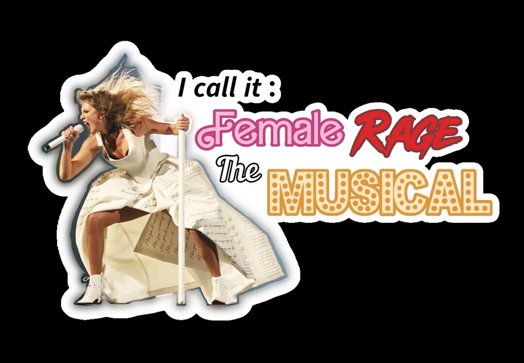 Female Rage Sticker - Etsy