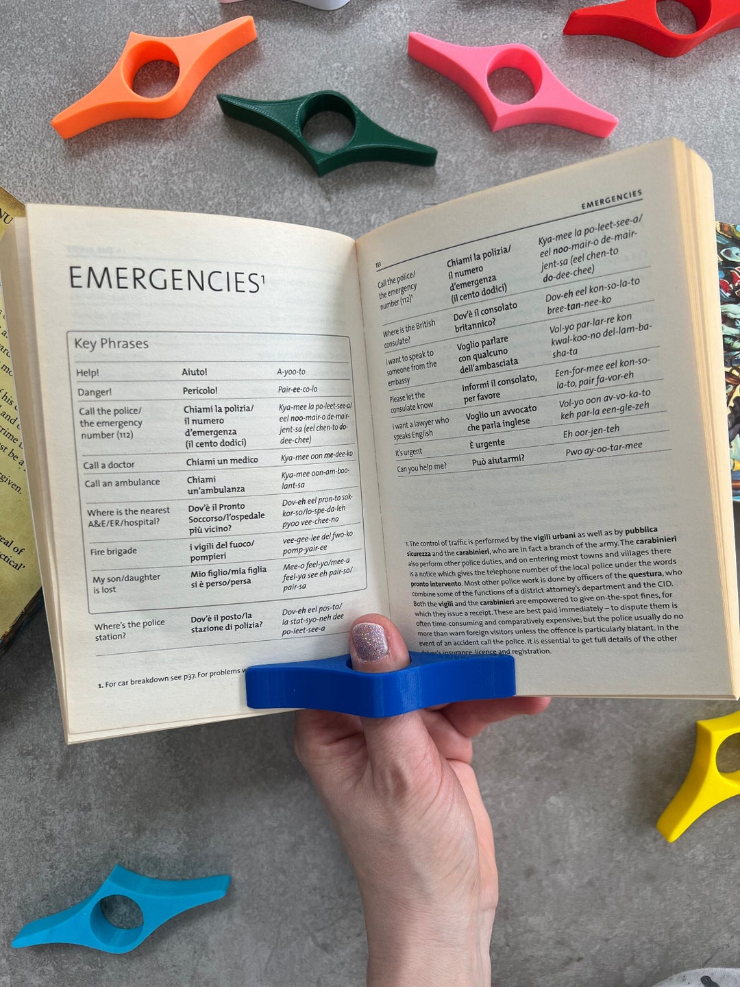 3D Print Book Page Holder - Thumb Page Holder - Reading Page Holder ...