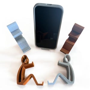 Stick Man Phone Holder - Quirky PLA Smartphone Stand - Creative Desk ...