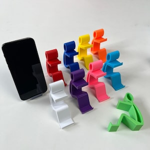 Stick Man Phone Holder - Quirky PLA Smartphone Stand - Creative Desk ...