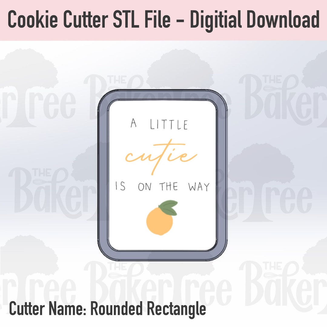 Rounded Rectangle - STL File Cookie Cutter - Digital Download - Etsy