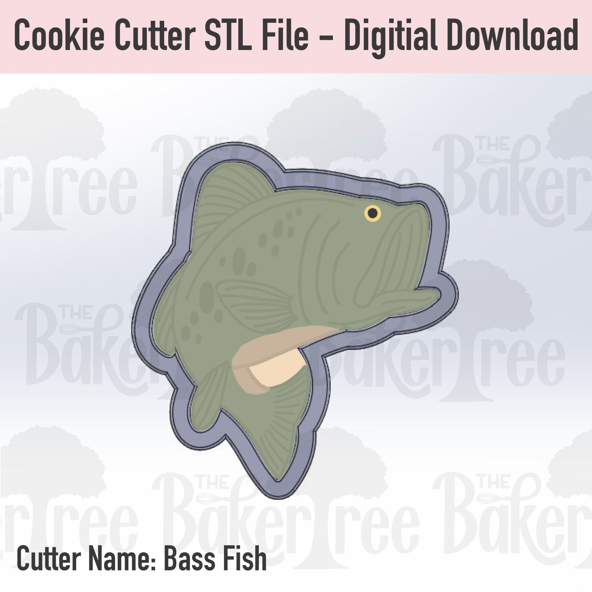 Bass Fish, Largemouth Bass Fish, Smallmouth Bass Fish, Fishing - STL ...