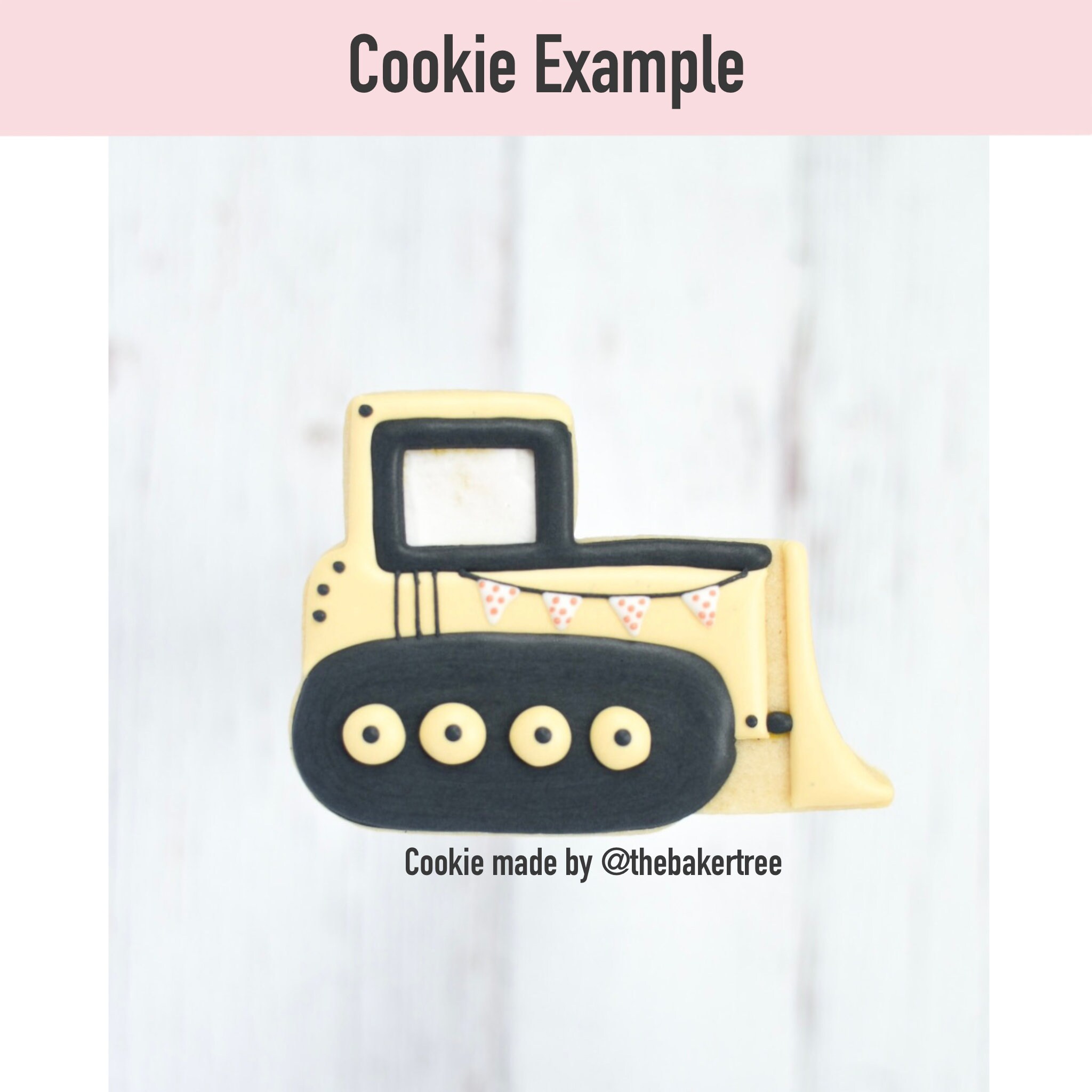Bulldozer - Construction Equipment - STL File Cookie Cutter - Digital ...