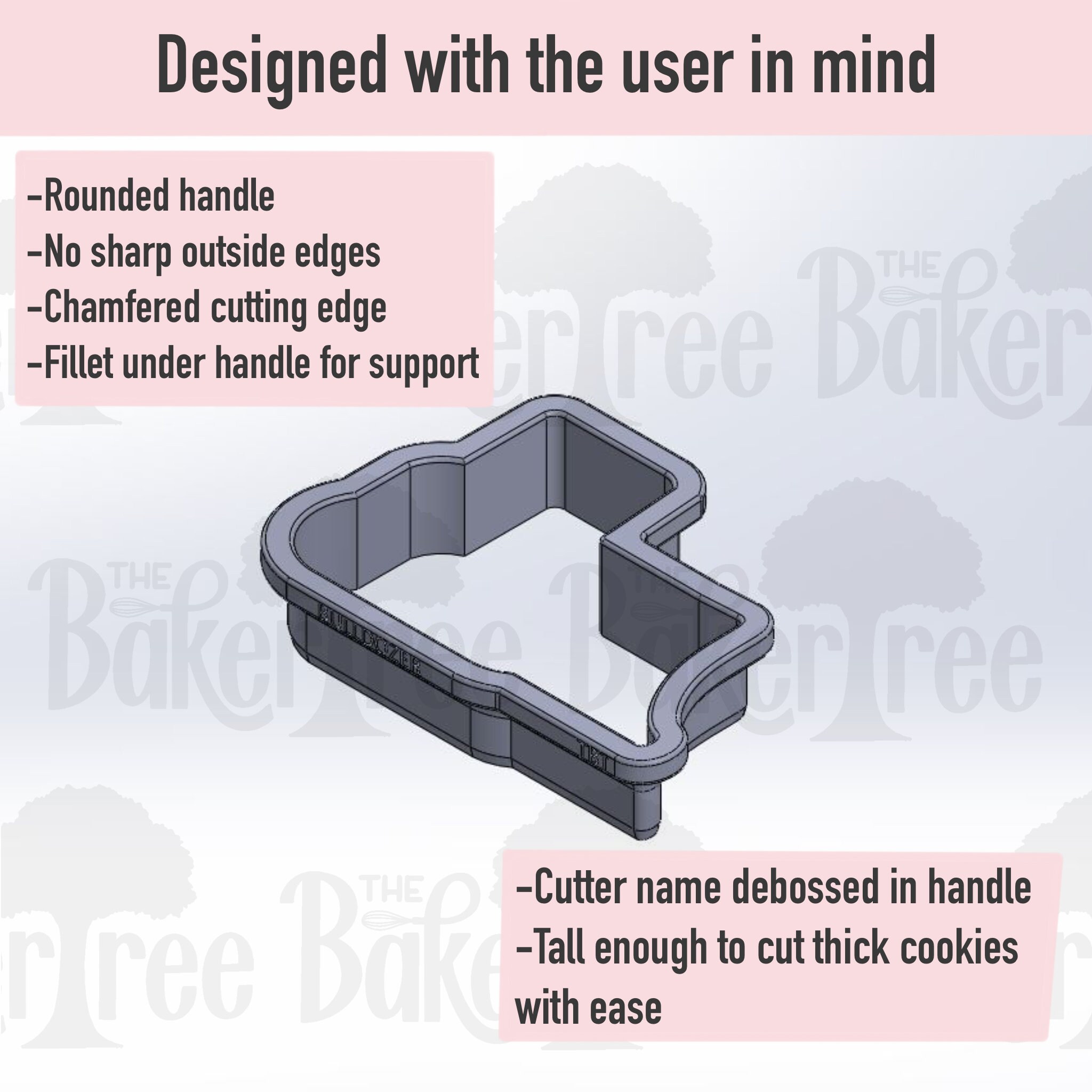 Bulldozer - Construction Equipment - STL File Cookie Cutter - Digital ...