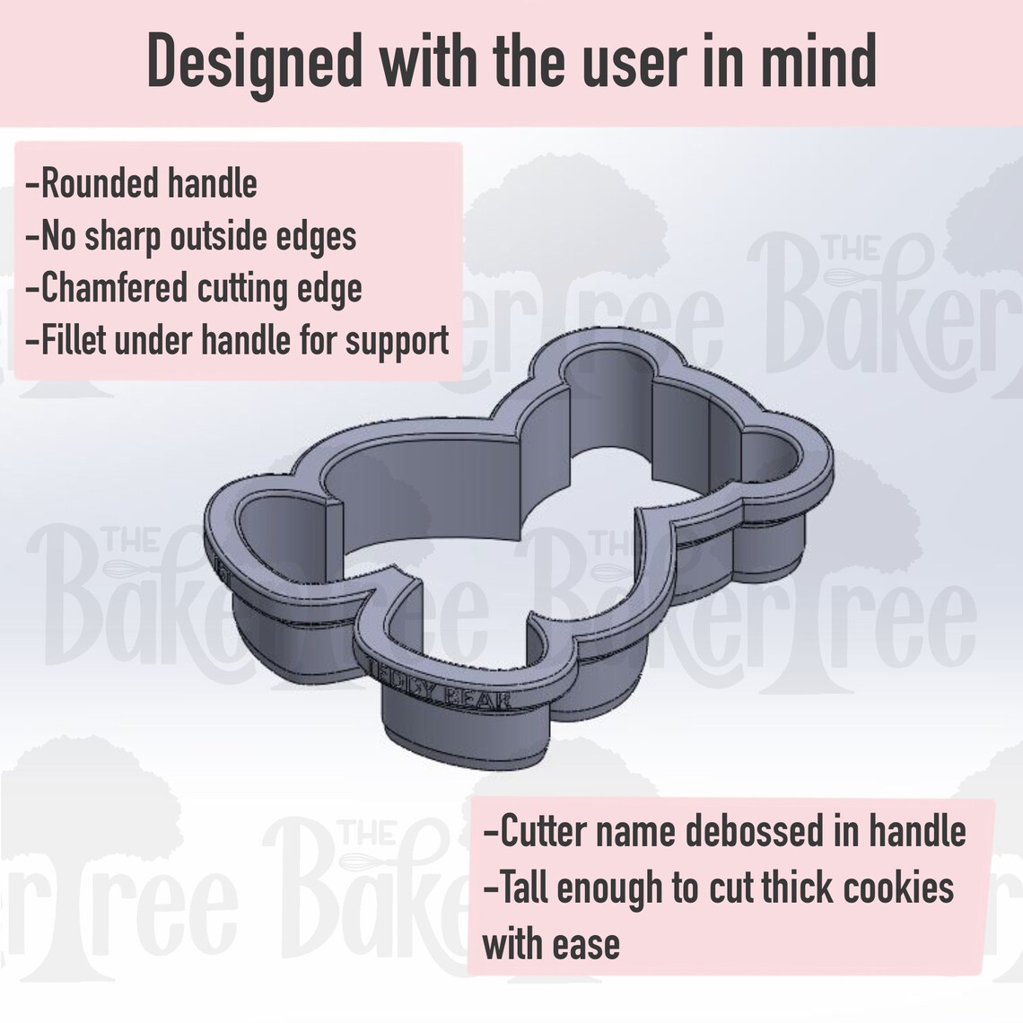 Teddy Bear STL File Cookie Cutter Digital Download - Etsy