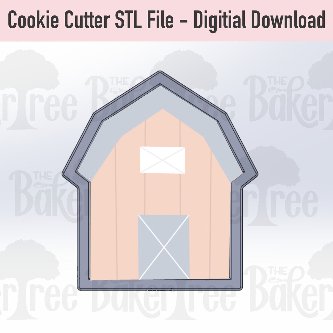 Barn - STL File Cookie Cutter - Digital Download - Etsy