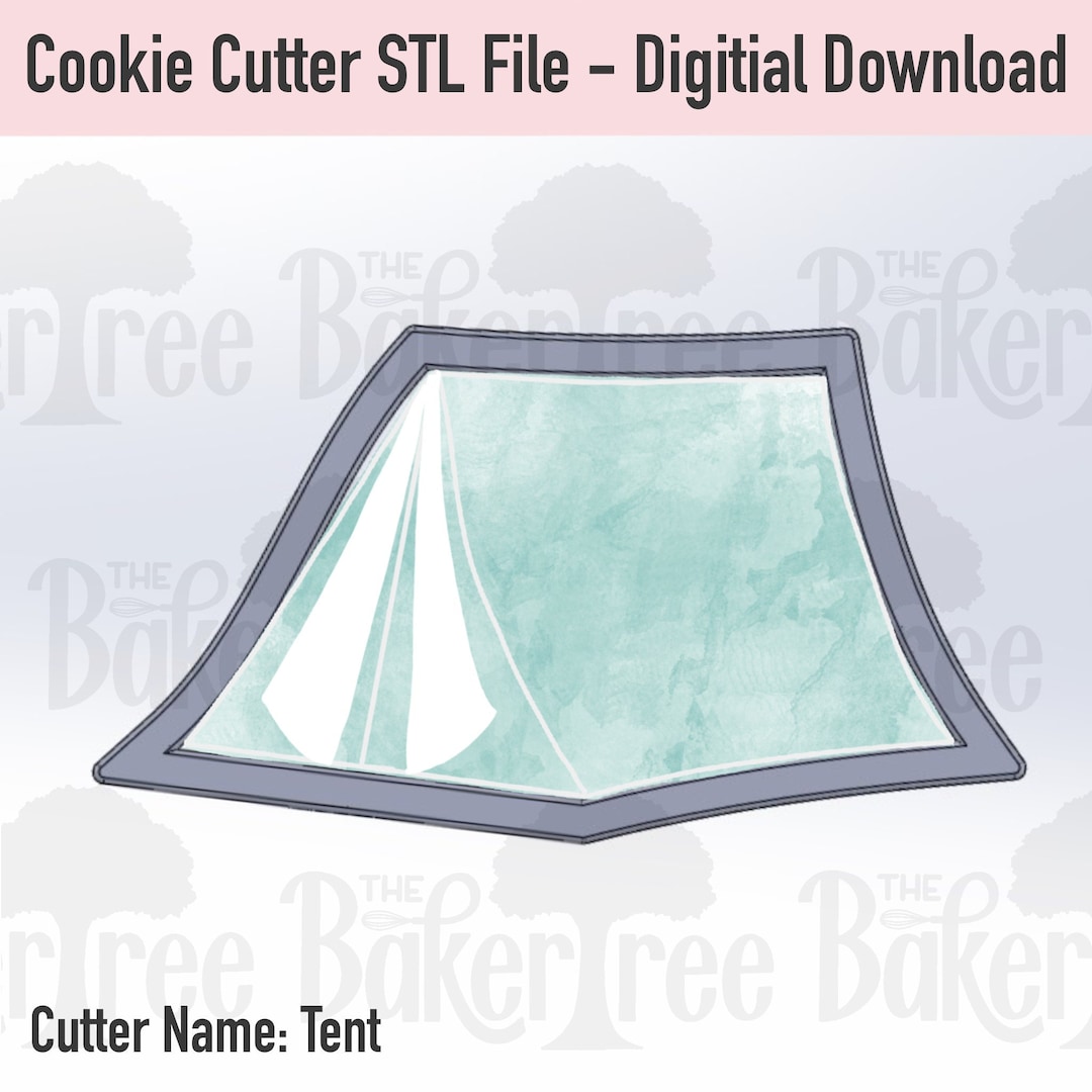 Tent - Camping - STL File Cookie Cutter - Digital Download - Etsy