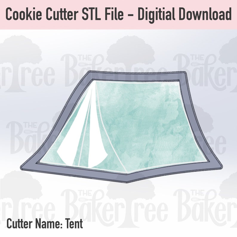 Tent - Camping - STL File Cookie Cutter - Digital Download - Etsy