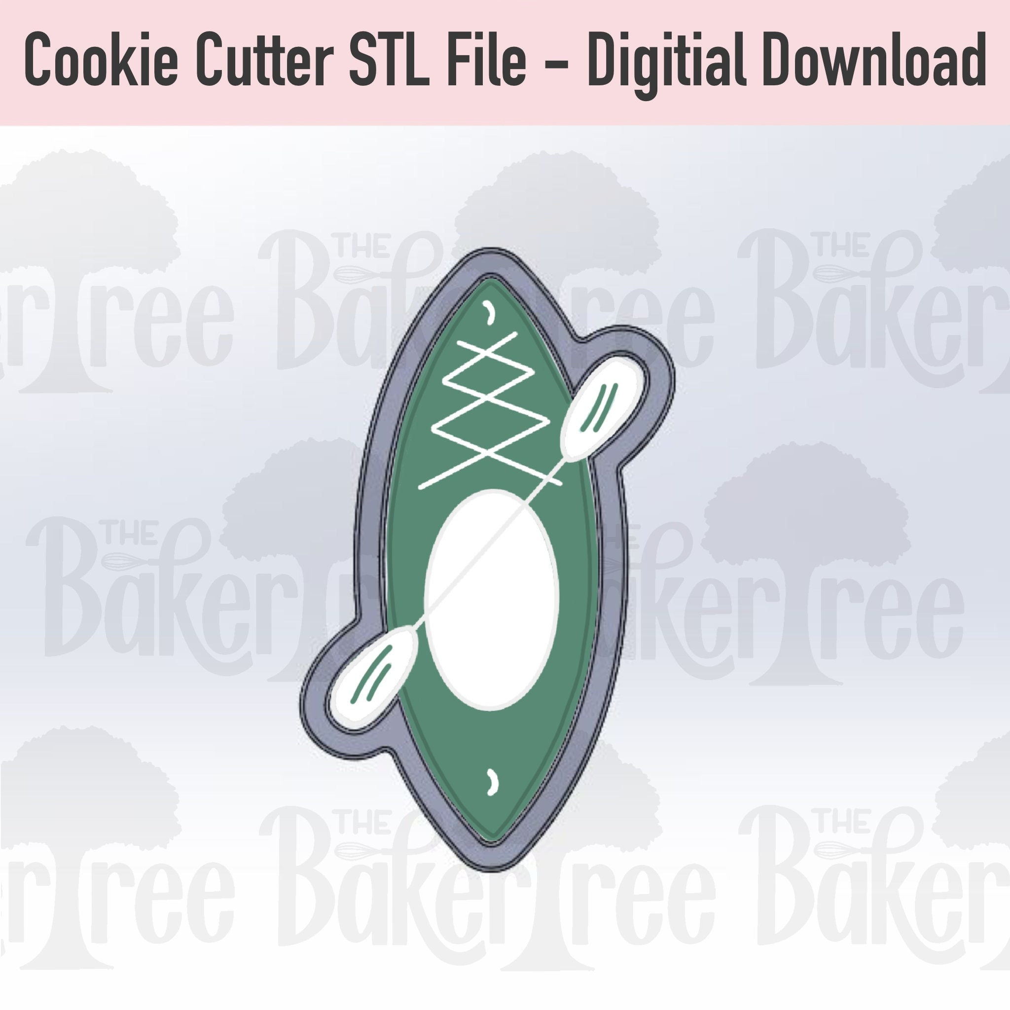 Kayak - STL File Cookie Cutter - Digital Download - Etsy