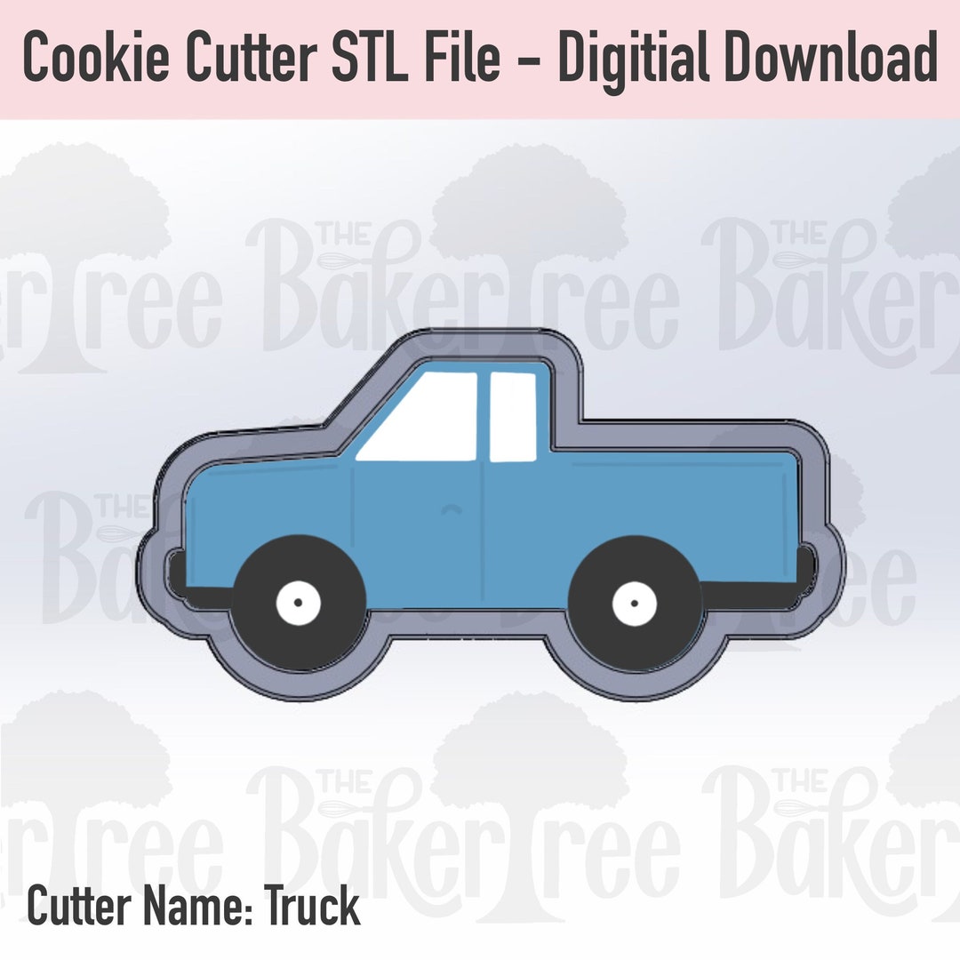 Truck - STL File Cookie Cutter - Digital Download - Etsy