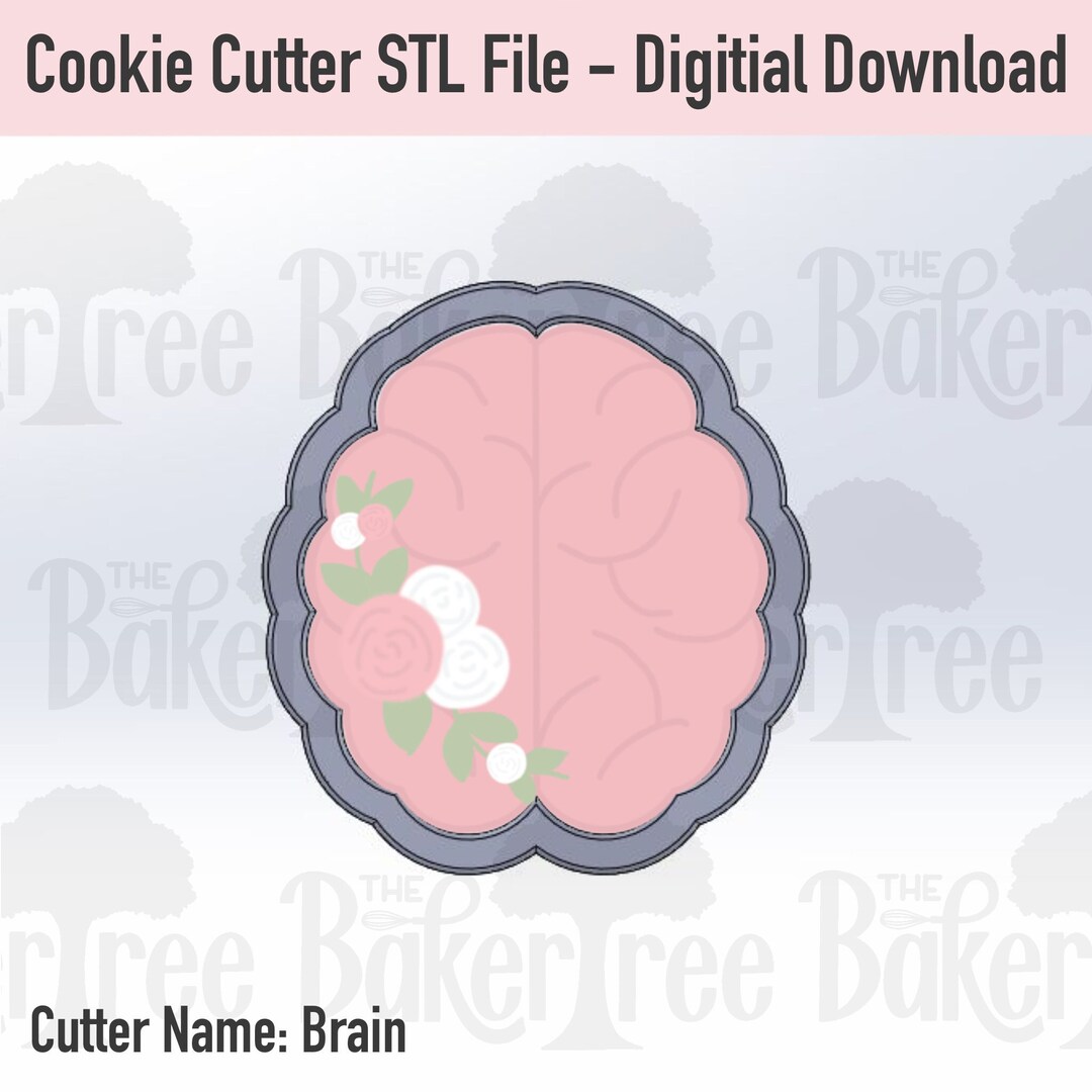 Brain - STL File Cookie Cutter - Digital Download - Etsy