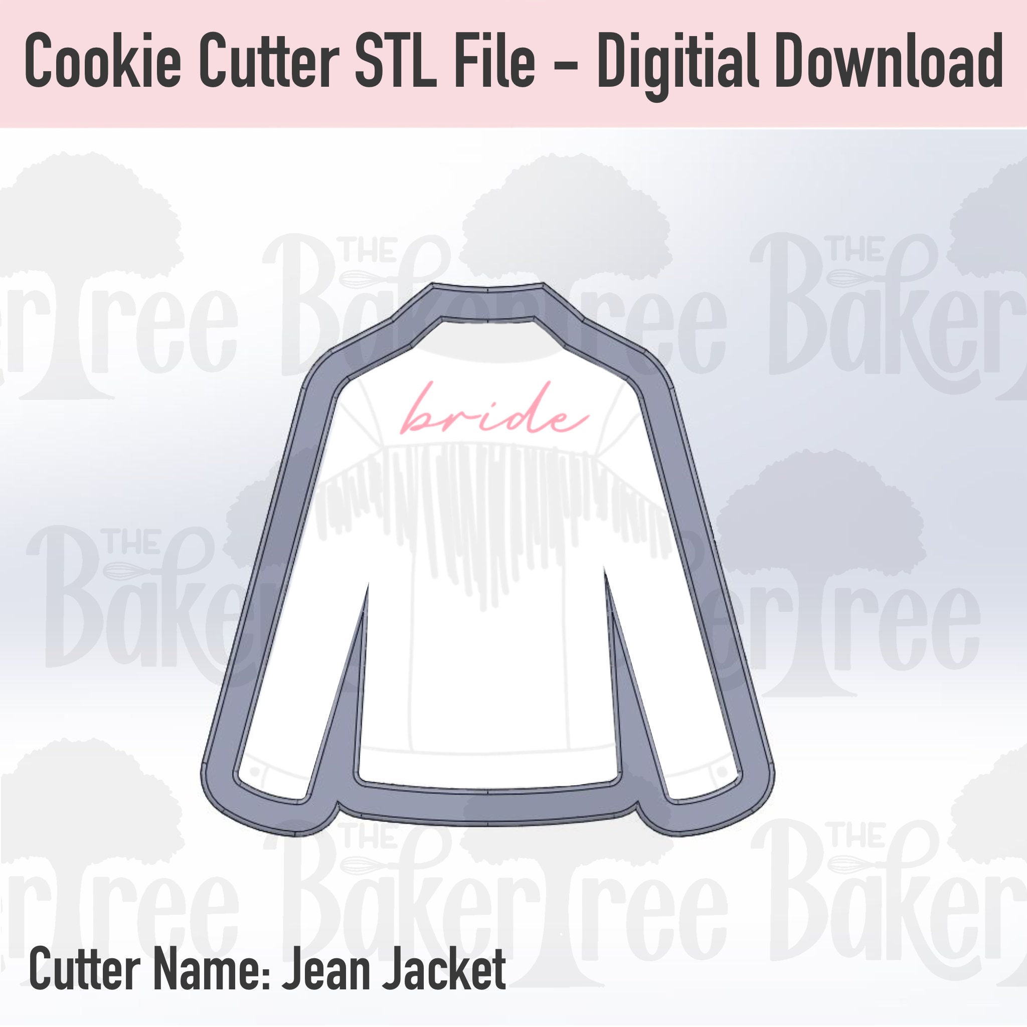 Jean Jacket - STL File Cookie Cutter - Digital Download - Etsy
