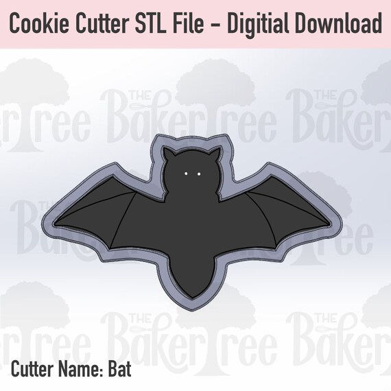 Bat STL File Cookie Cutter Digital Download - Etsy