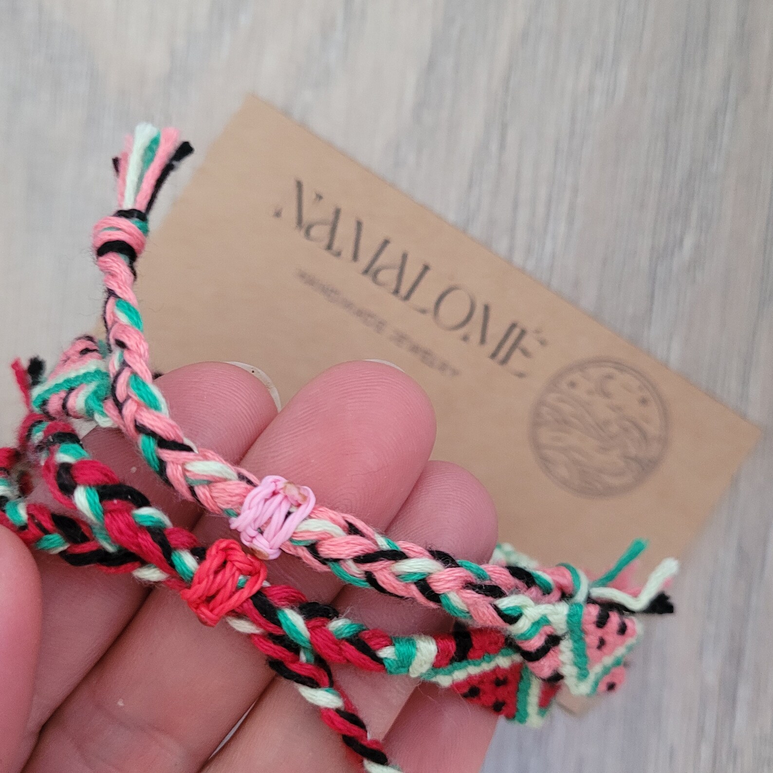 Set of Two Watermelon Friendship Bracelets for the Perfect Cute Preppy ...
