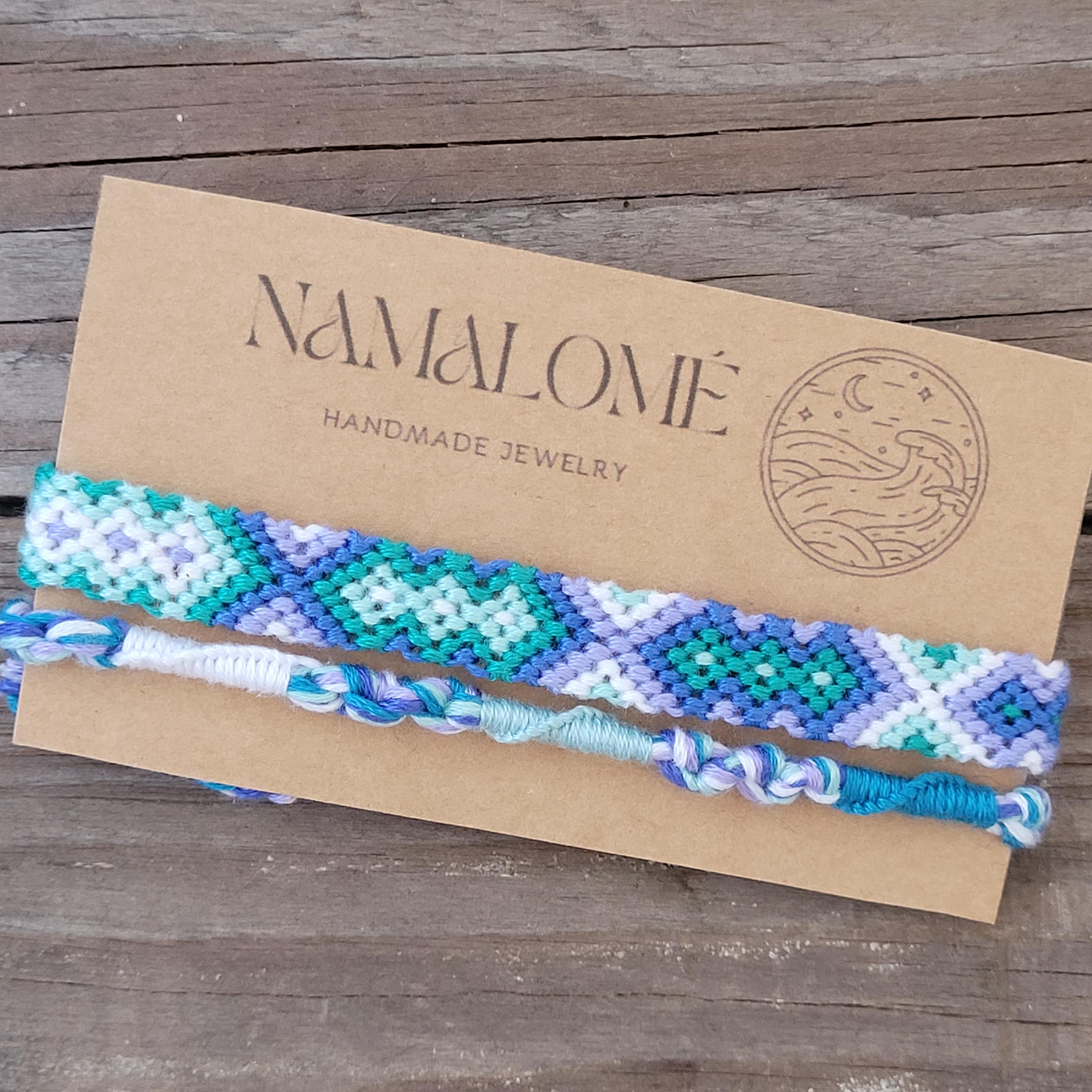 Choose Your Set of Two Friendship Bracelets | Adjustable | Woven Cotton ...