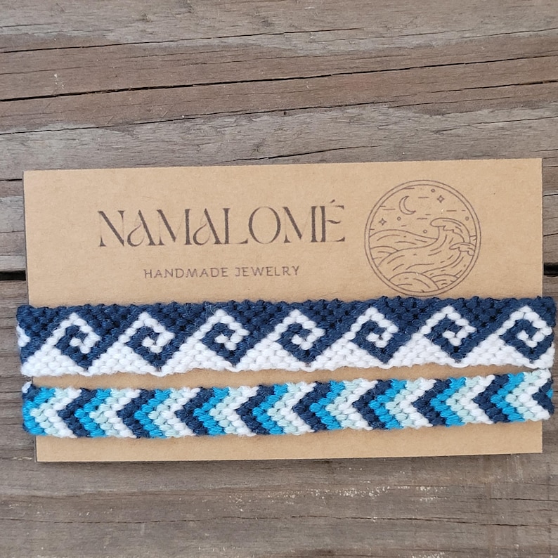 Choose Your Set of Two Friendship Bracelets | Adjustable | Woven Cotton ...
