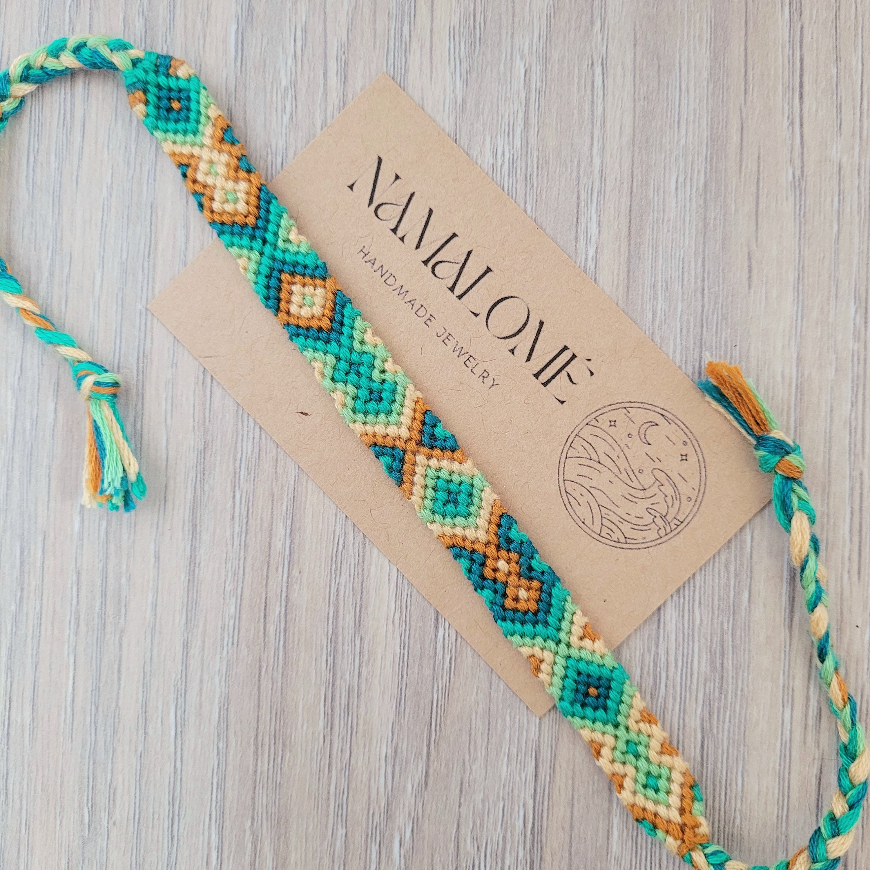 Aztec/tribal Pattern Friendship Bracelets Handmade With Embroidery ...