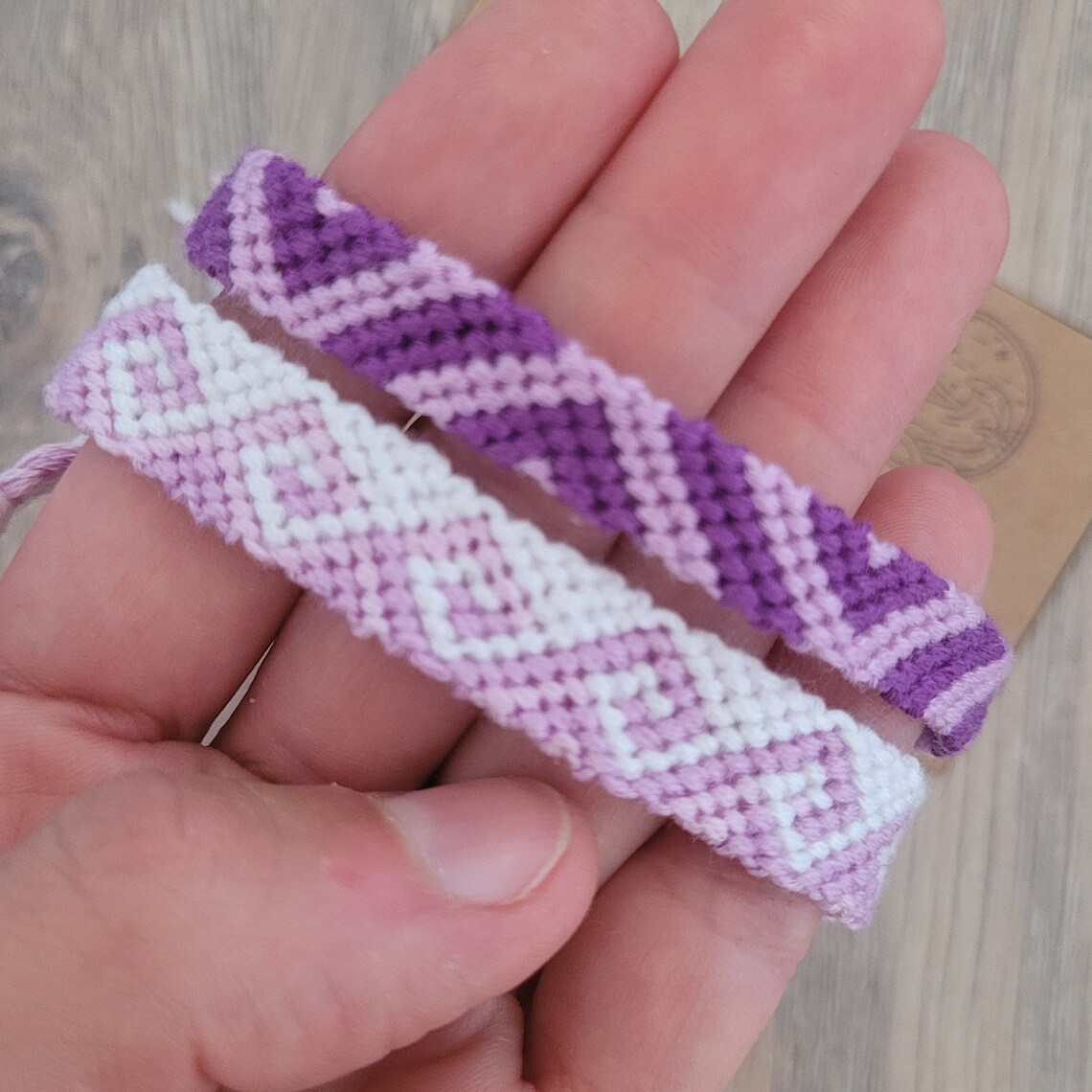 Set of Two Friendship Greek Waves Bracelets Handmade for the Perfect ...