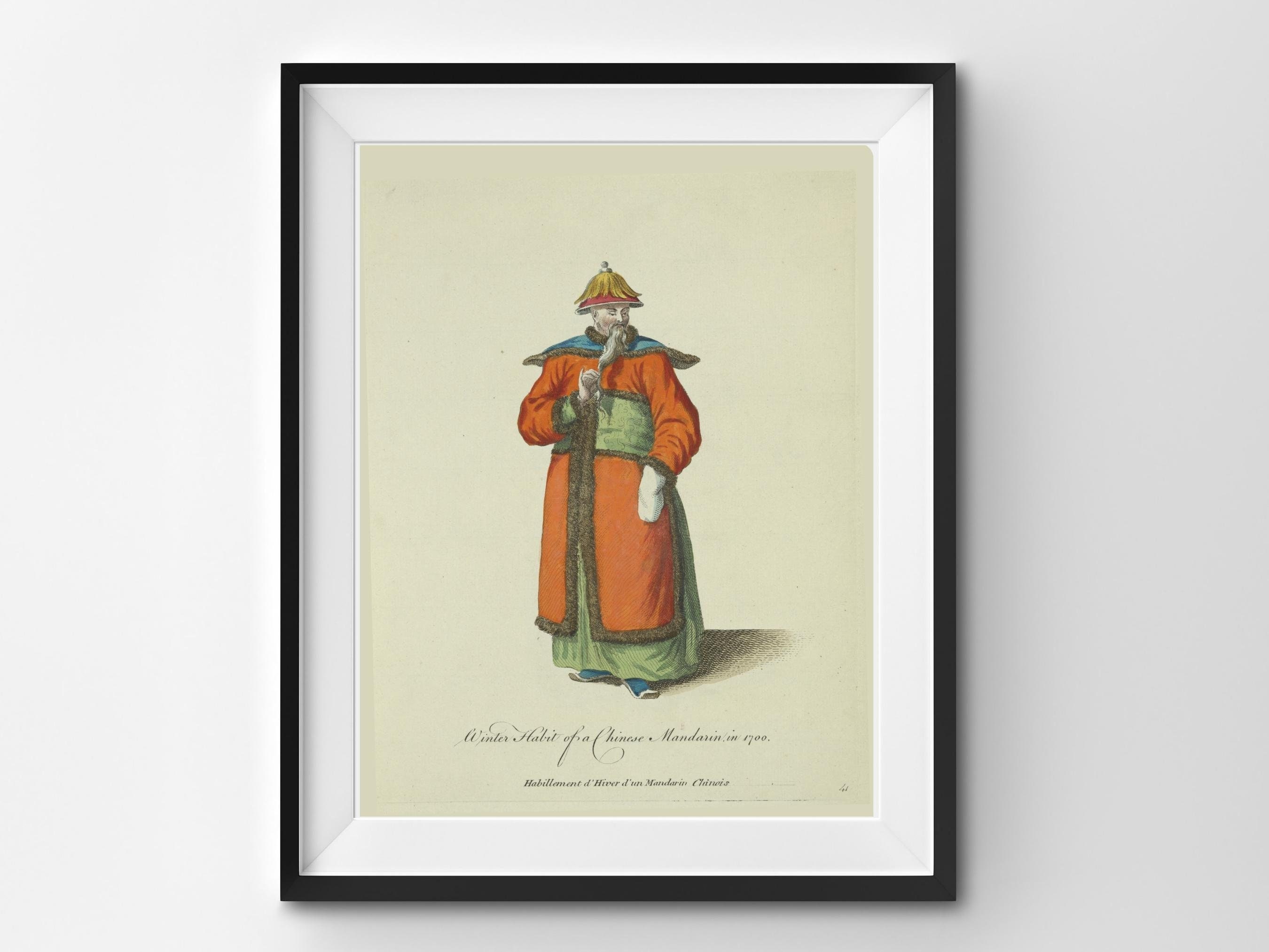 Chinese Mandarin Art Print, Home Decor Wall Art, Print at Home Poster ...