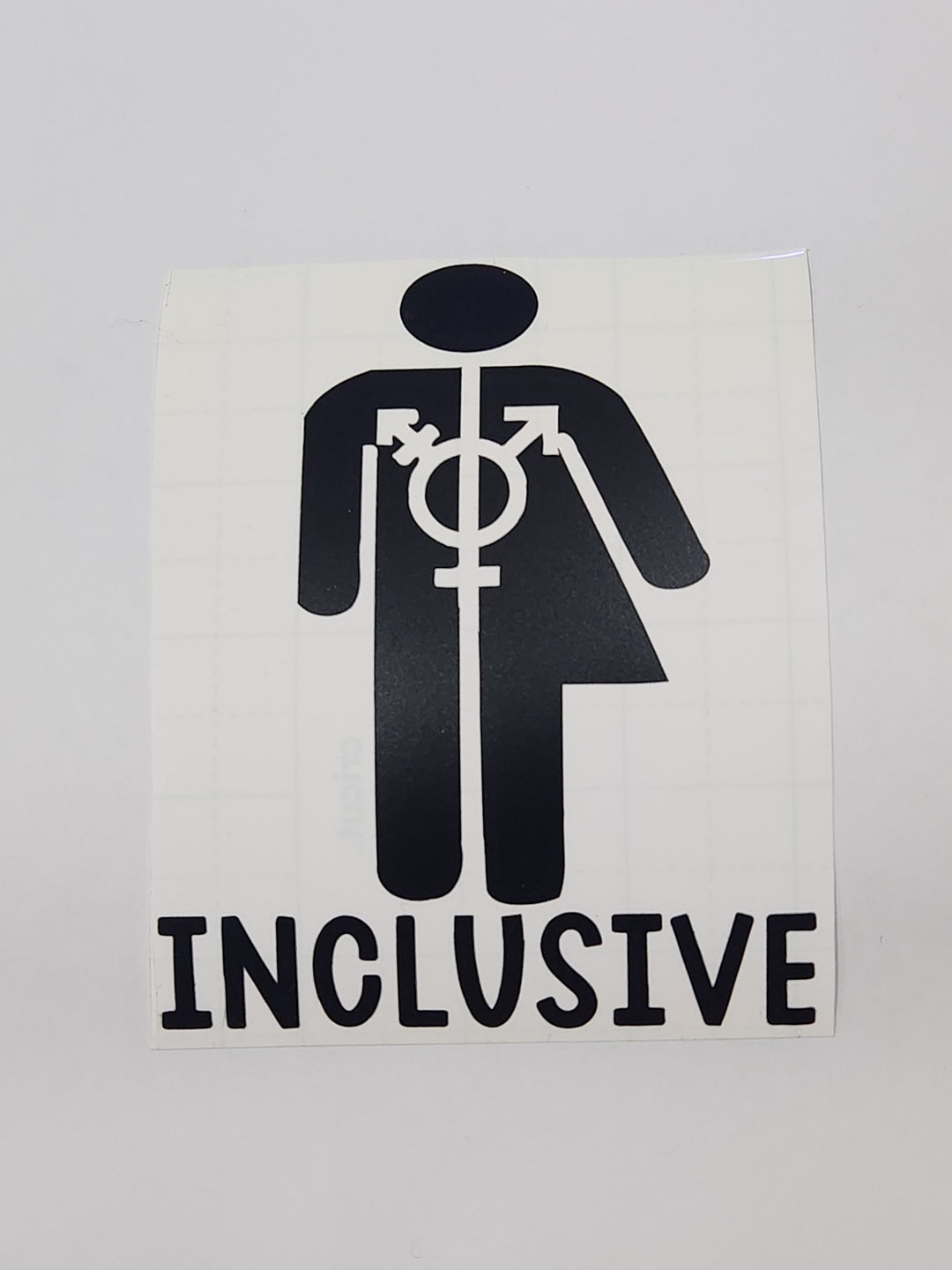 Gender Inclusive Door Decal - Etsy