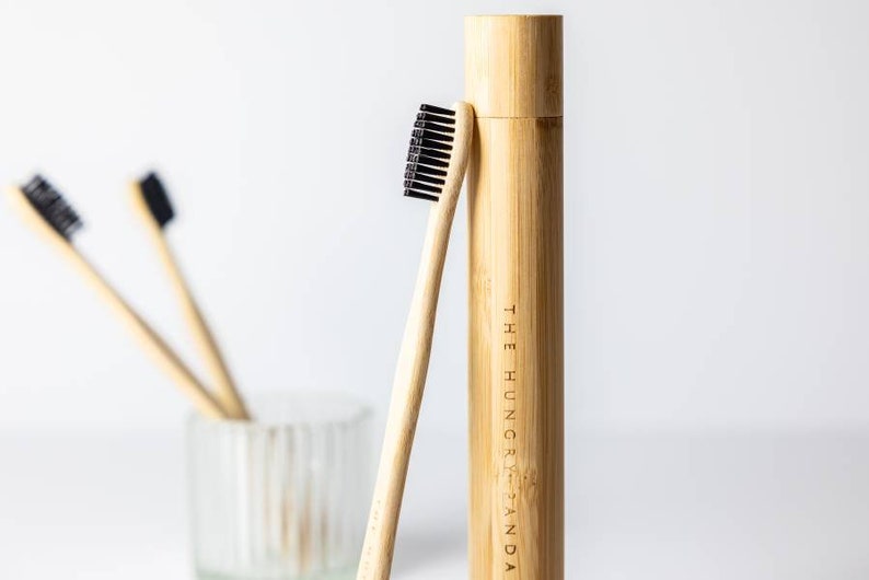 Eco Friendly/ Sustainable/natural Bamboo/travel Toothbrush/ Holder ...