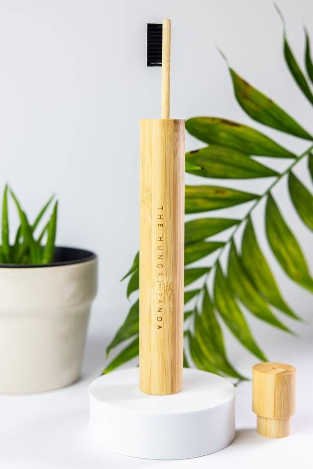 Eco Friendly/ Sustainable/natural Bamboo/travel Toothbrush/ Holder ...