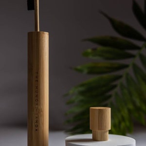 Eco Friendly/ Sustainable/natural Bamboo/travel Toothbrush/ Holder ...