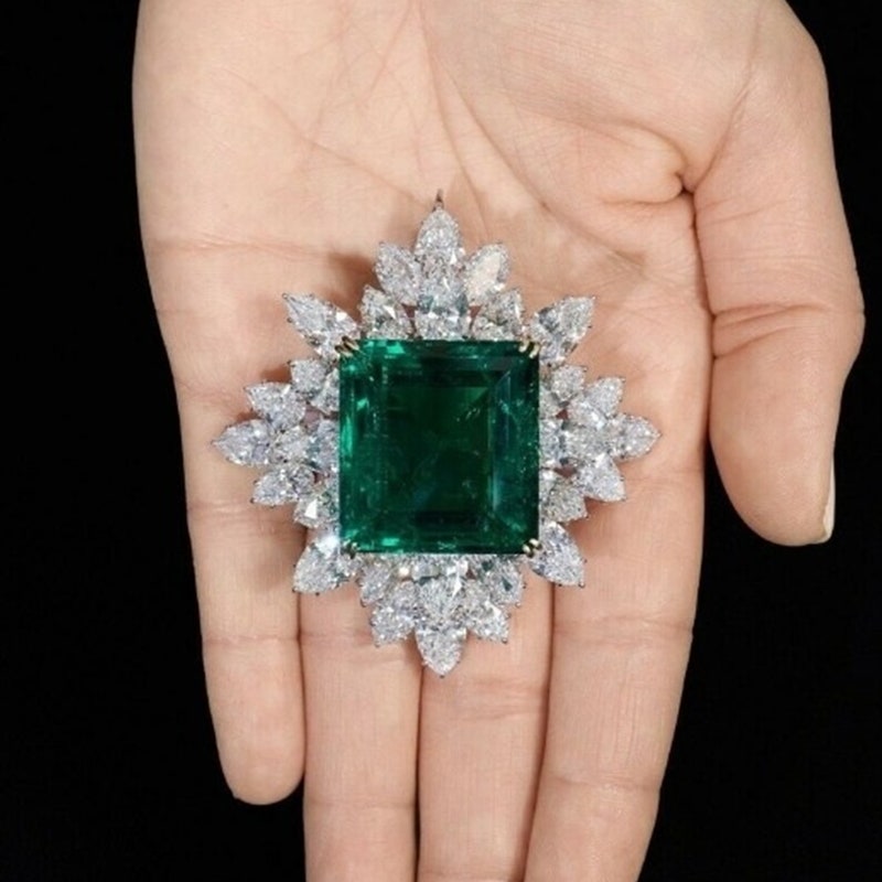 Gemstone Brooch - Etsy