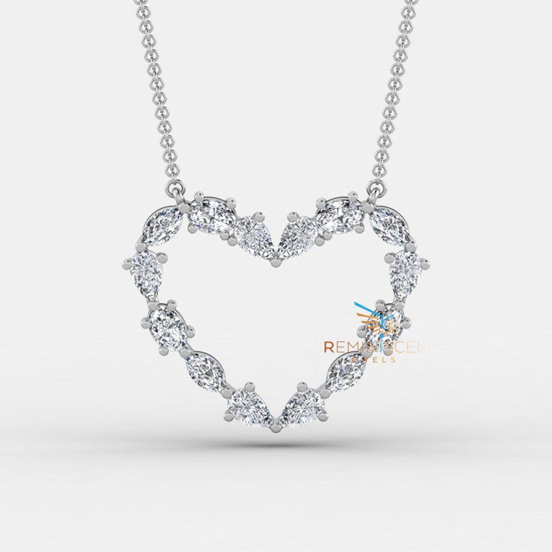 Heart Shape Necklace - Etsy