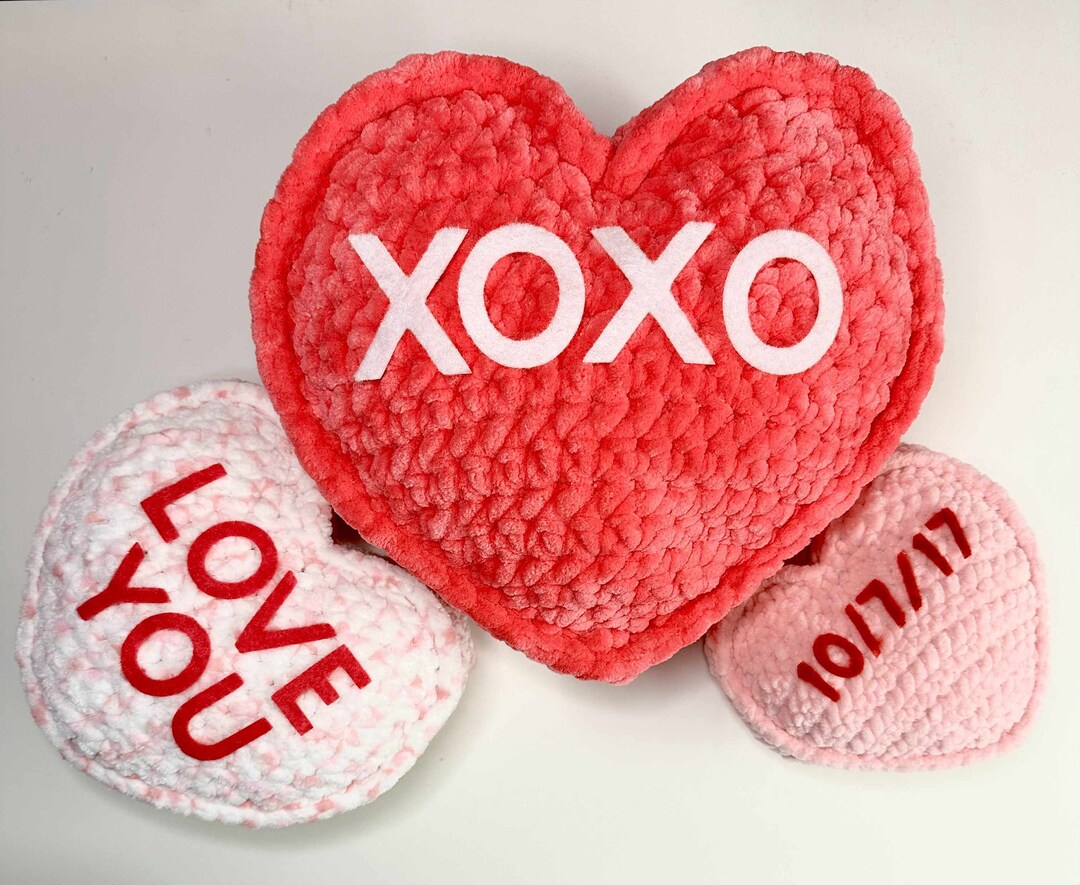 Kawaii Collection Amigurumi Conversation Candy Heart With Custom ...